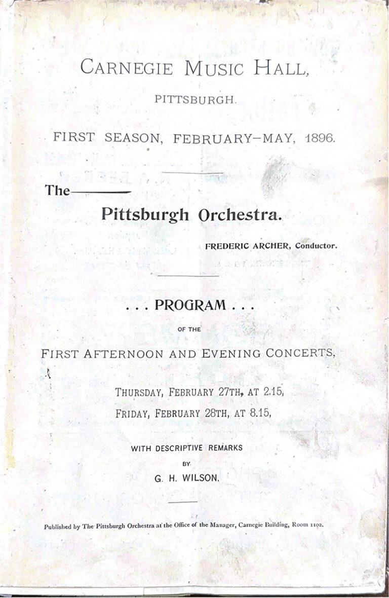 Carnegie Music Hall Take Your Seat! Campaign - Carnegie Museums of ...